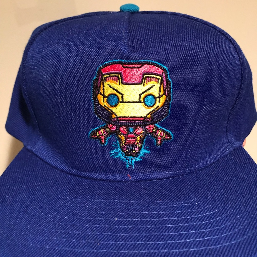 Iron Man Funko Pop Emblem Snapback Hat. One Size - Gem